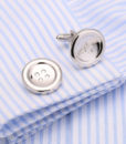 Silver Button Cufflinks | Free Shipping | Gentleman's Guru