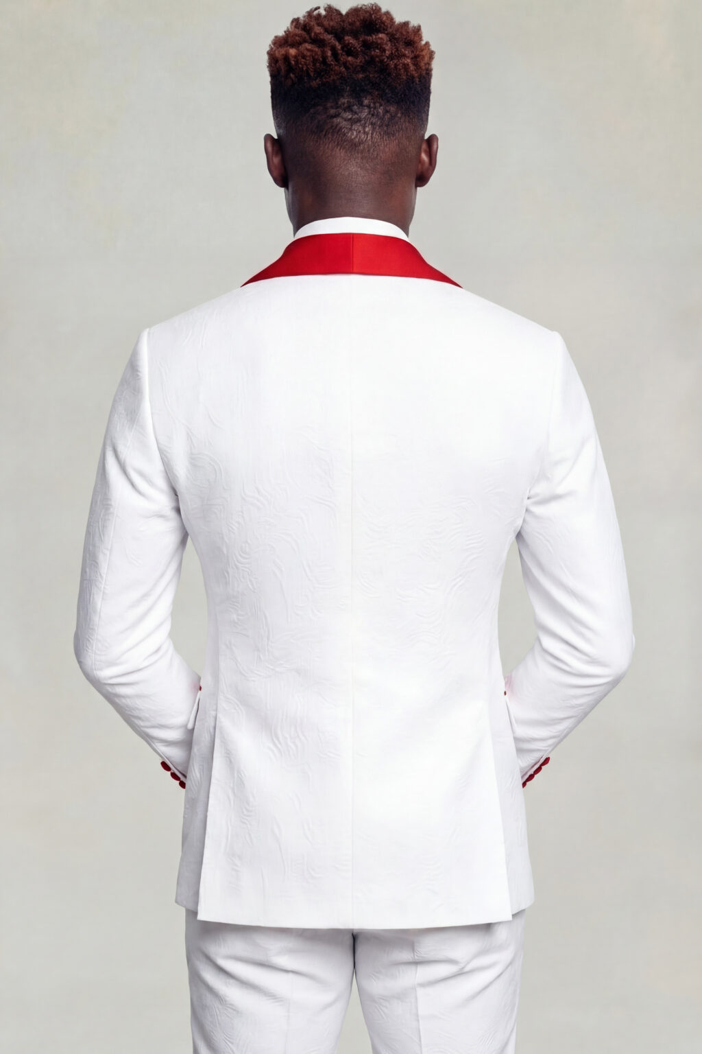 White and Red Tuxedo - 3 Piece | Gentleman's Guru