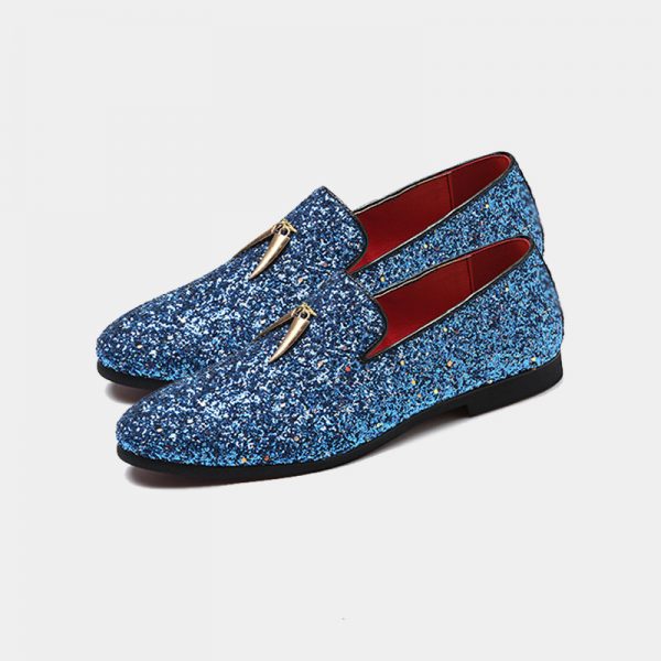 Men's Royal Blue Suede Loafers + FREE Shipping - Gentleman's Guru