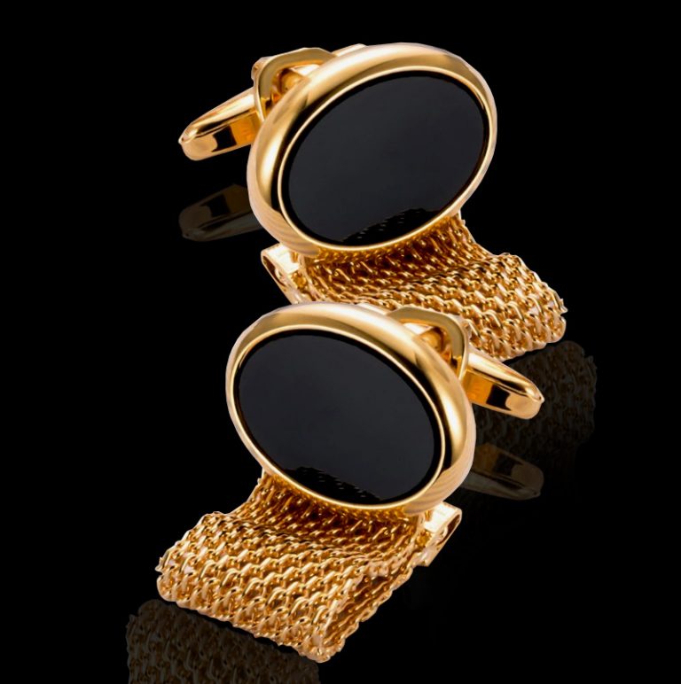 Mesh Wrap Around Cufflinks | Gentleman's Guru
