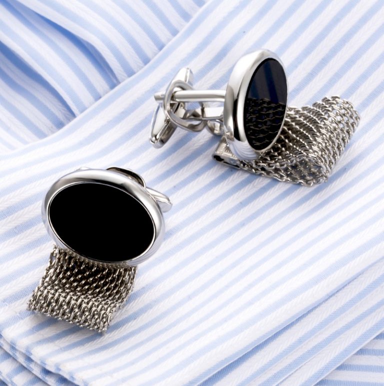 Mesh Wrap Around Cufflinks | Gentleman's Guru
