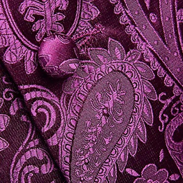 Magenta Purple Vest And Tie Set - Gentleman's Guru
