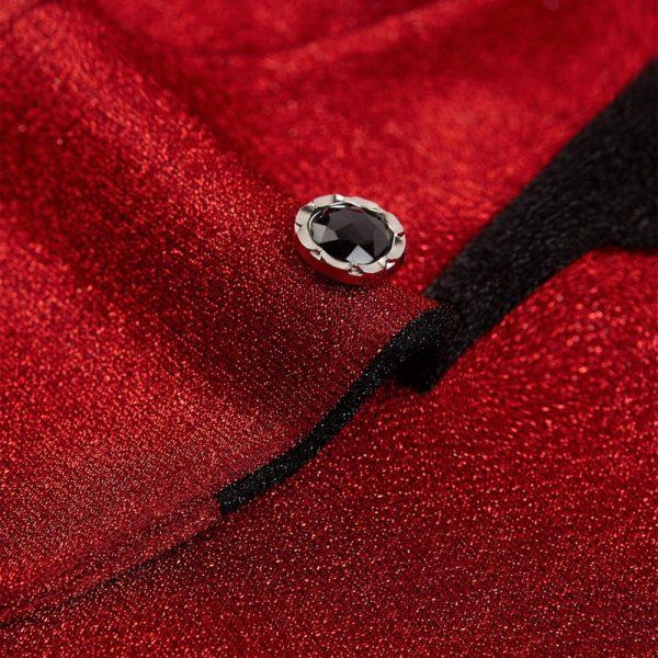 Red Glitter Tuxedo Jacket - FREE Shipping | Gentleman's Guru