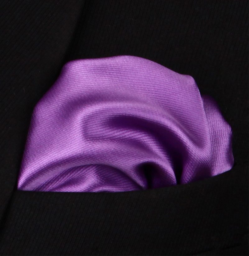 Purple Silk Pocket Square | Gentleman's Guru