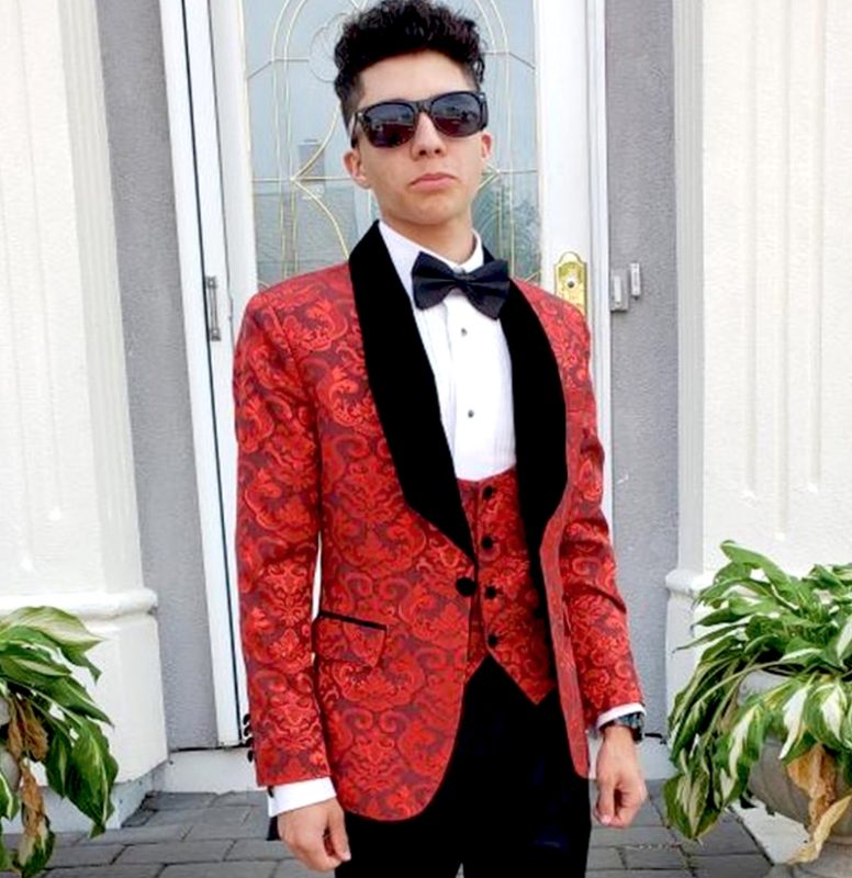 Red and Black Tuxedo - 3 Piece | Gentleman's Guru