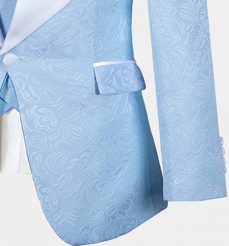 Baby Blue and White Tuxedo - 3 Piece | Gentleman's Guru