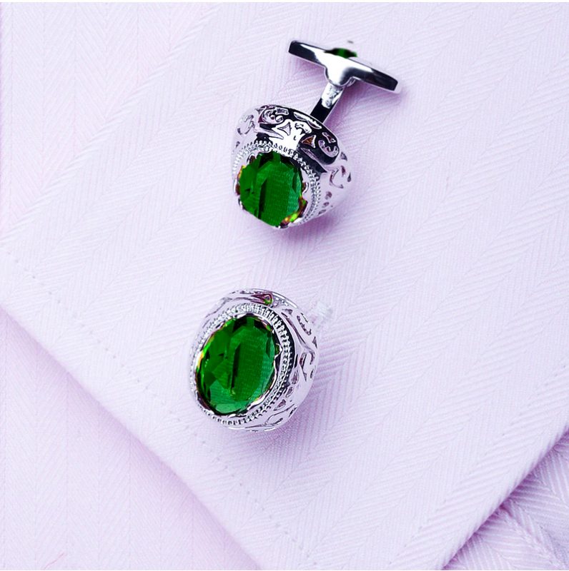 Emerald Cufflinks - (FREE Shipping) | Gentleman's Guru