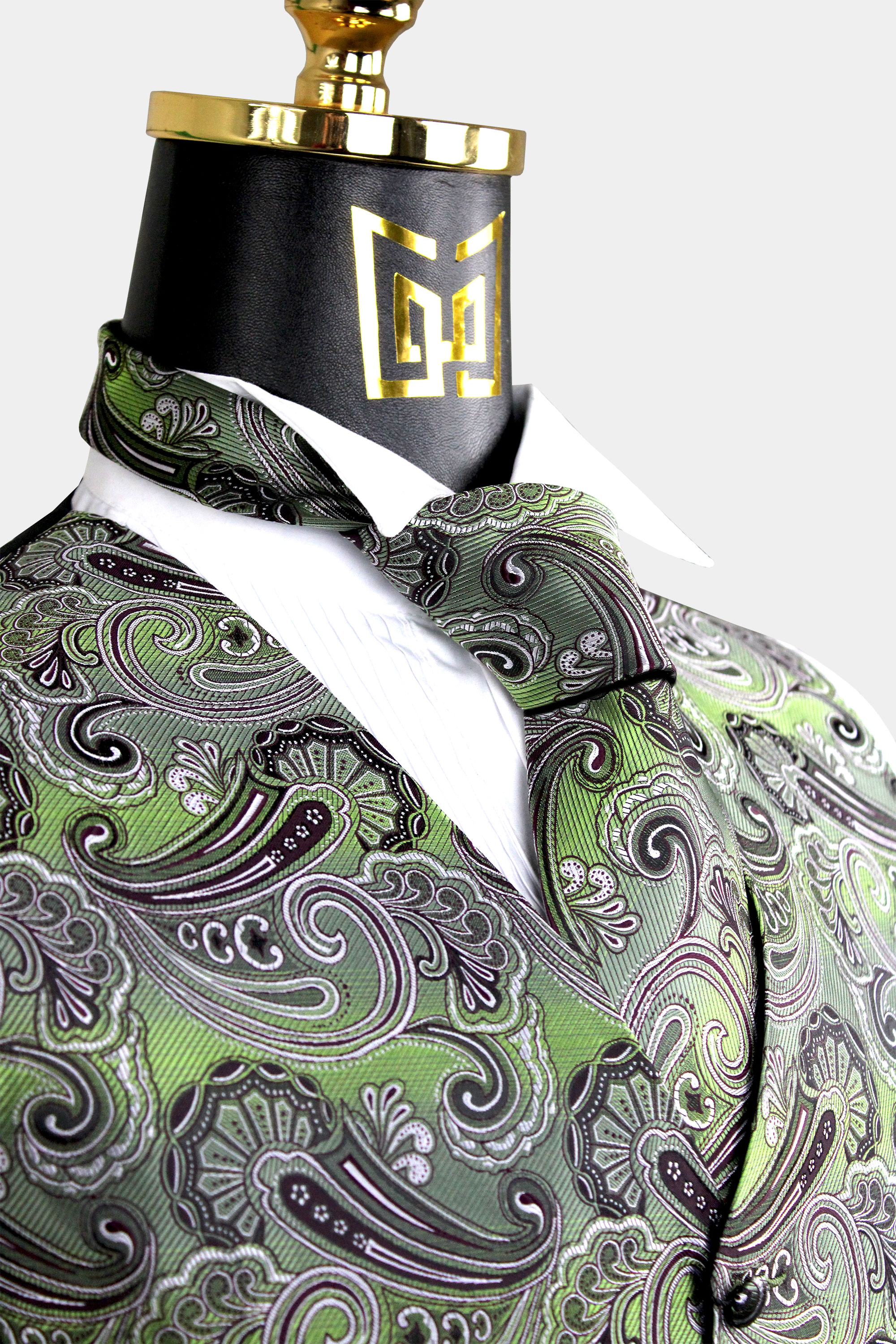 Olive Green Vest and Tie Set | Gentleman's Guru