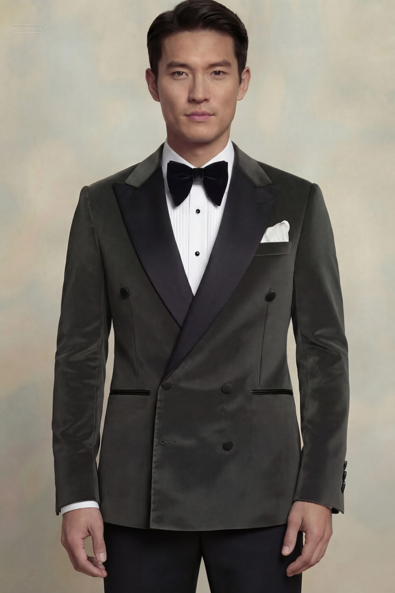 Dark Grey Velvet Tuxedo Jacket | Gentleman's Guru