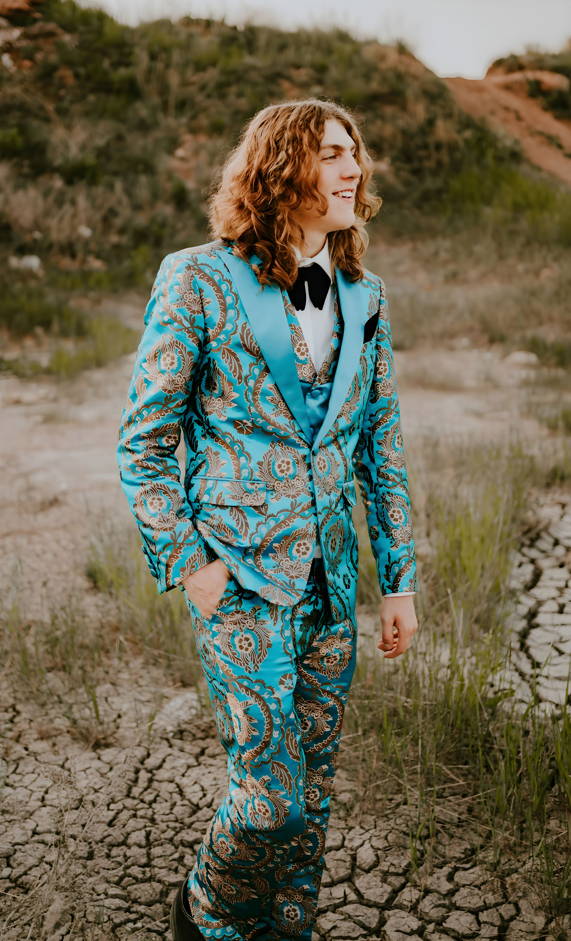 3 Piece Light Blue Tuxedo Suit | Gentleman's Guru